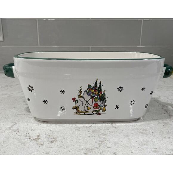 Grinch Enterprises | Kitchen | The Grinch Loaf Pan Baking Serving Dish ...
